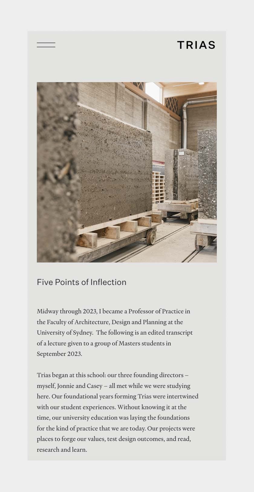 TRIAS - Studio Faculty